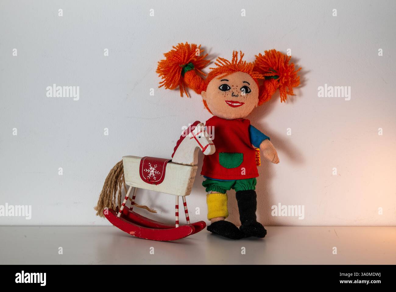 Doll of a famous red haired character from Swedish children book Pippi ...