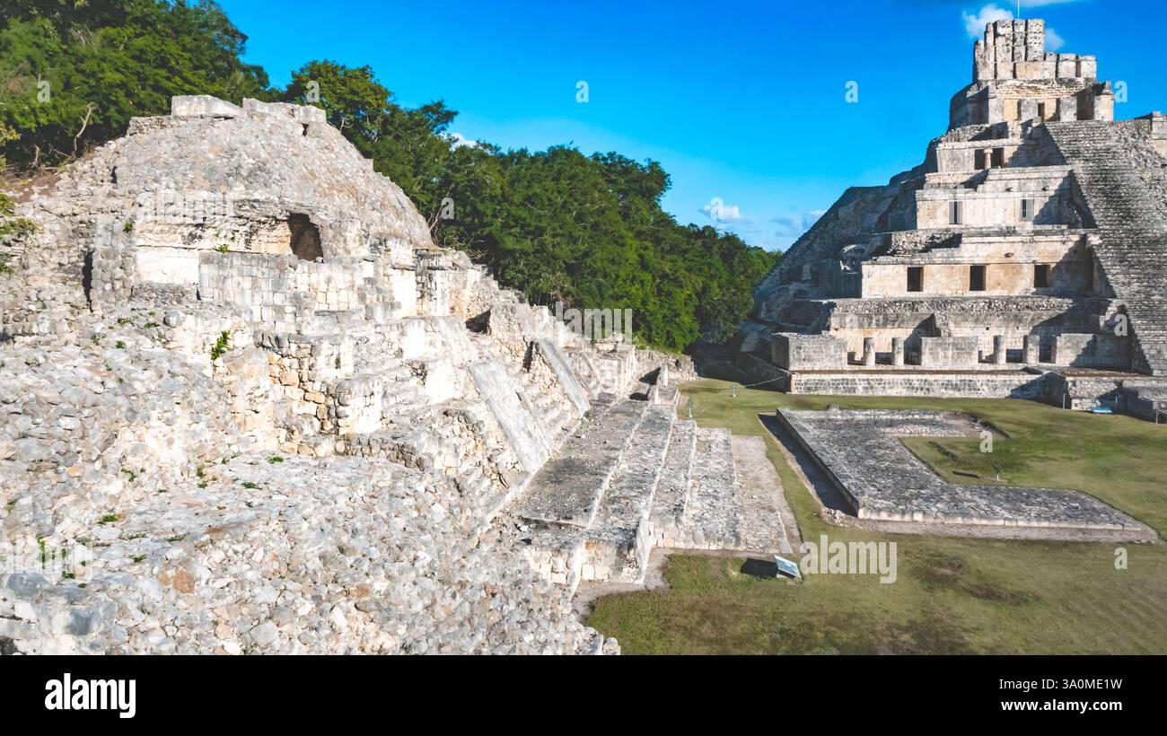 Edzna, Campeche, Mexico, Pyramid of the Five Floors, Maya ...