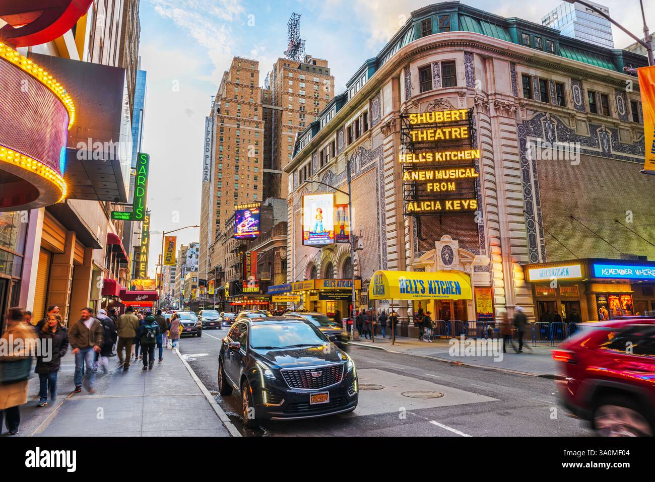 Shubert Theatre on Broadway in New York City featuring "Hells Kitchen ...