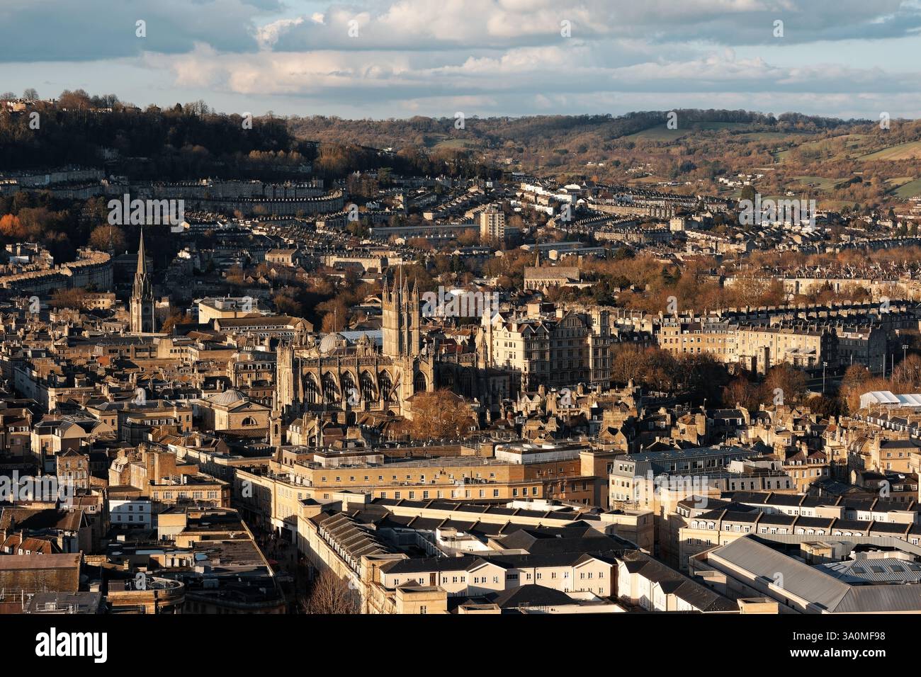 Winter sun view from Alexandra Park Bath Stock Photo - Alamy