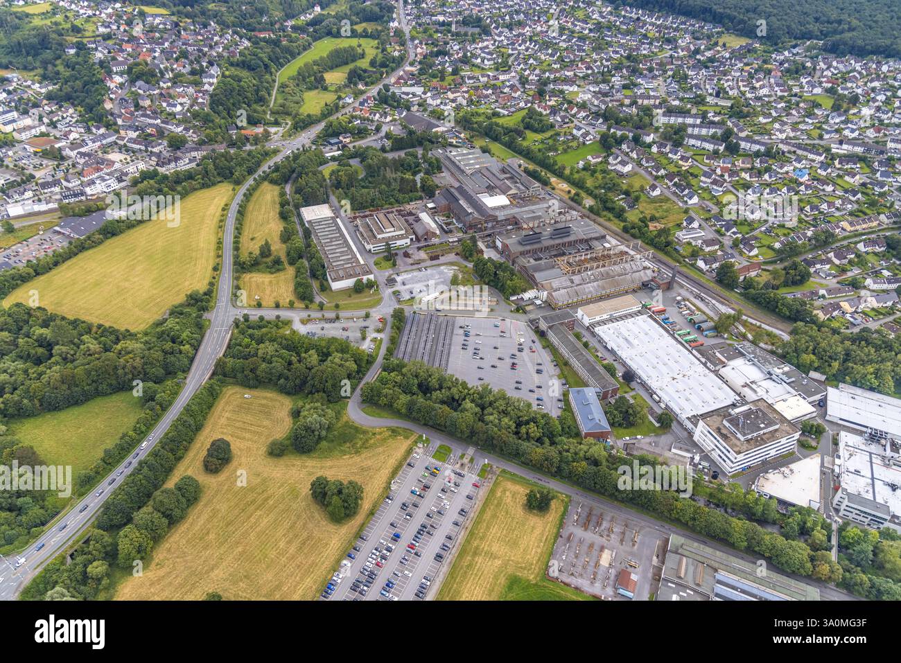 Industrial estate on the b55 federal highway hi-res stock photography ...
