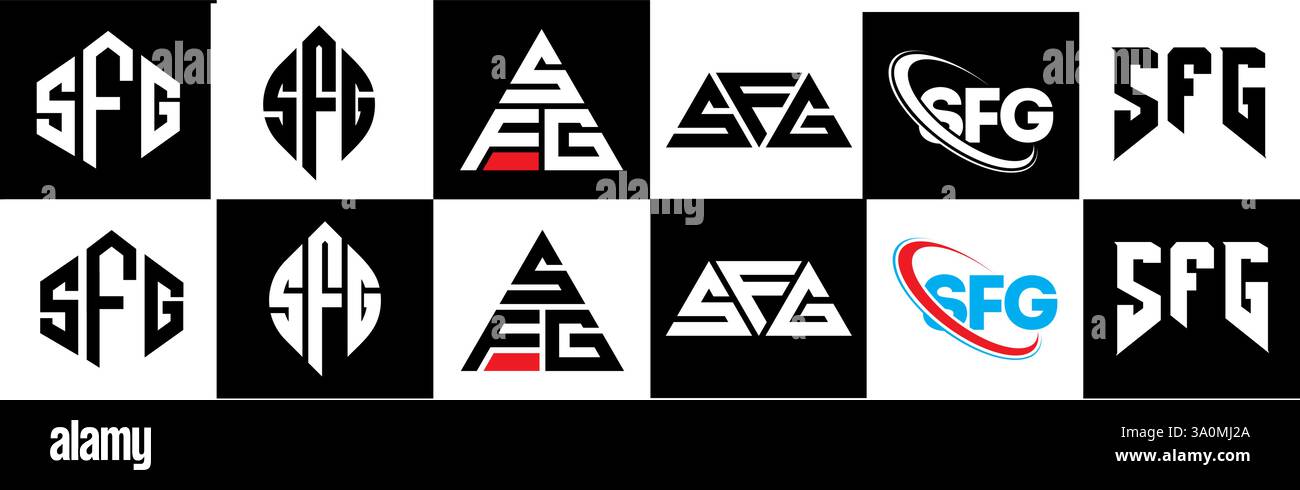 Sfg letter Stock Vector Images - Alamy