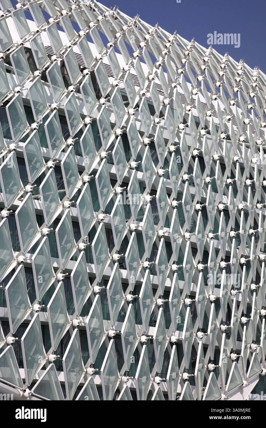 The Yas Viceroy Hotel Abu Dhabi, Yas Island, the Yas Marina Stock Photo ...