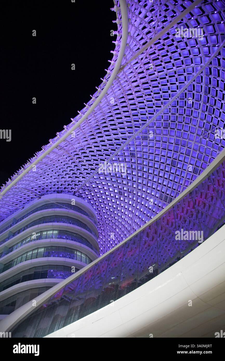 The Yas Viceroy Hotel Abu Dhabi, Yas Island, the Yas Marina Stock Photo ...