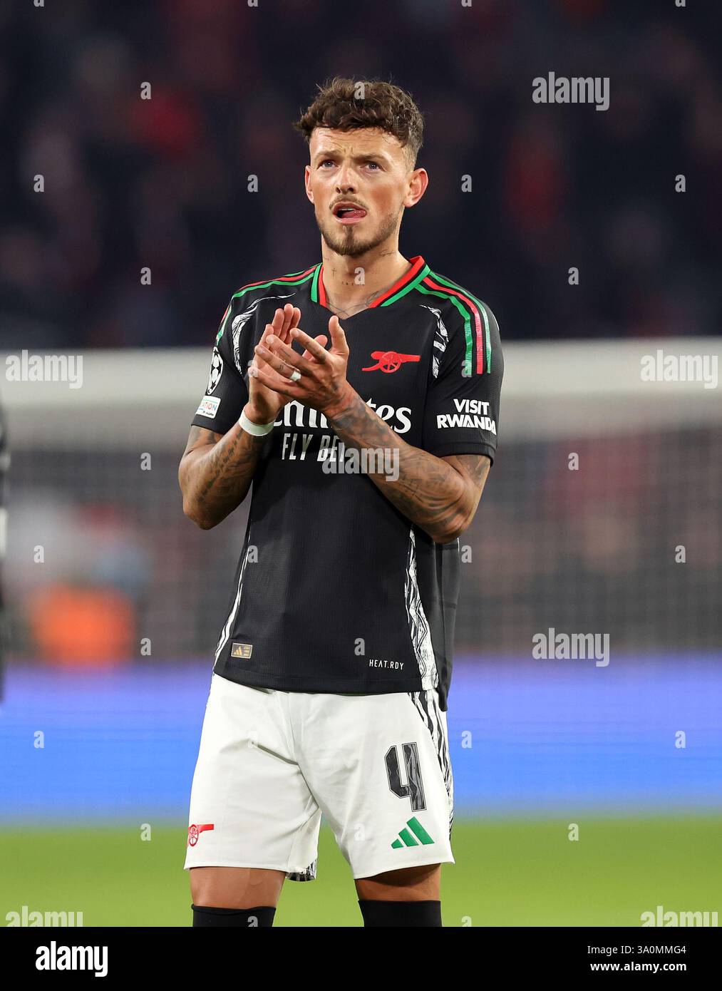 Arsenal's Ben White after the UEFA Champions League Round of 16, first ...