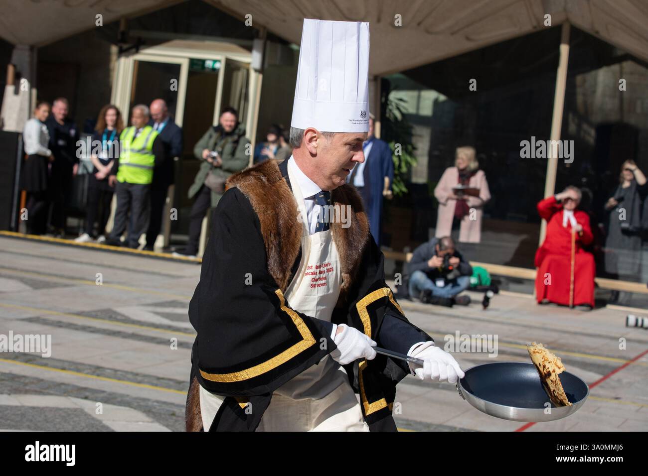 London, England, UK. 4th Mar 2025. Every Shrove Tuesday, Livery members ...