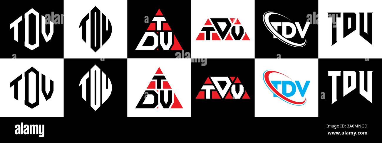 Tdv letter Stock Vector Images - Alamy