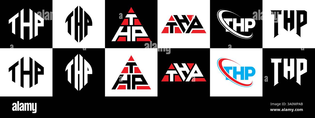 Letter thp logo Stock Vector Images - Alamy