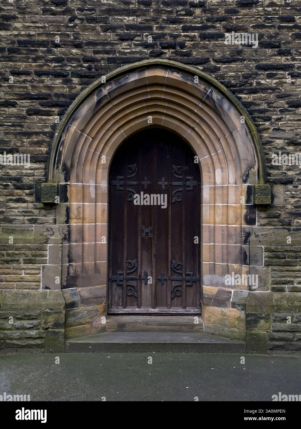 Church door at St Thomas Church Melling.The present church of St ...