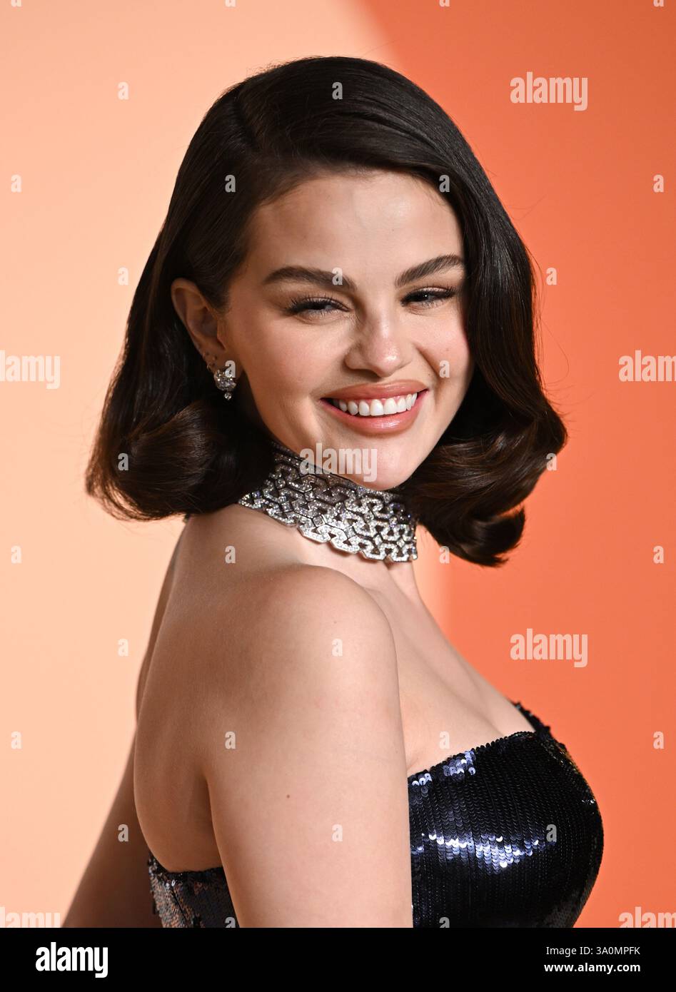Los Angeles, USA. March 2nd, 2025. Selena Gomez arriving at the Vanity ...