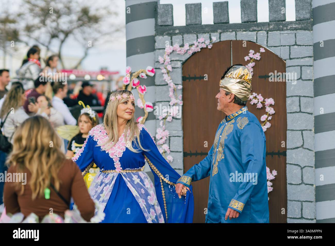 Altura, Portugal, March 2, 2025. A fairytale moment comes to life as a ...