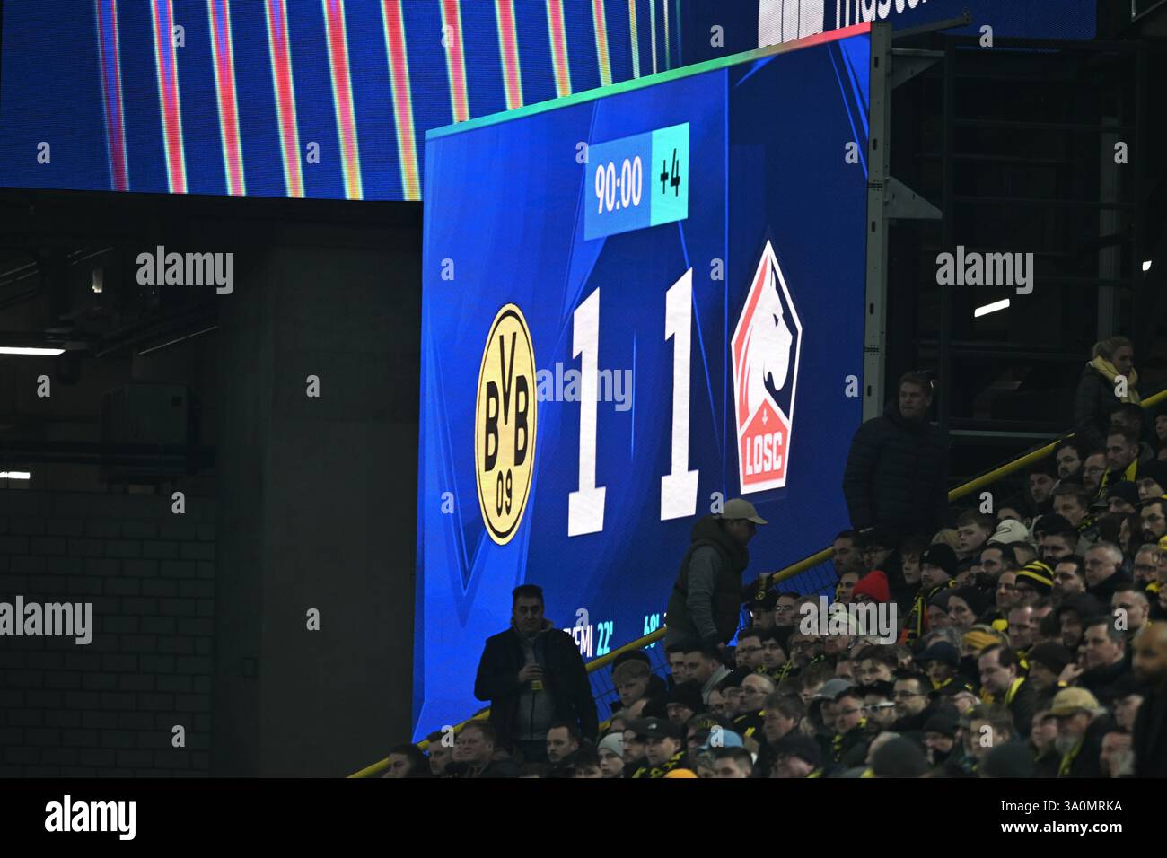 04 March 2025, North Rhine-Westphalia, Dortmund: Soccer: Champions ...