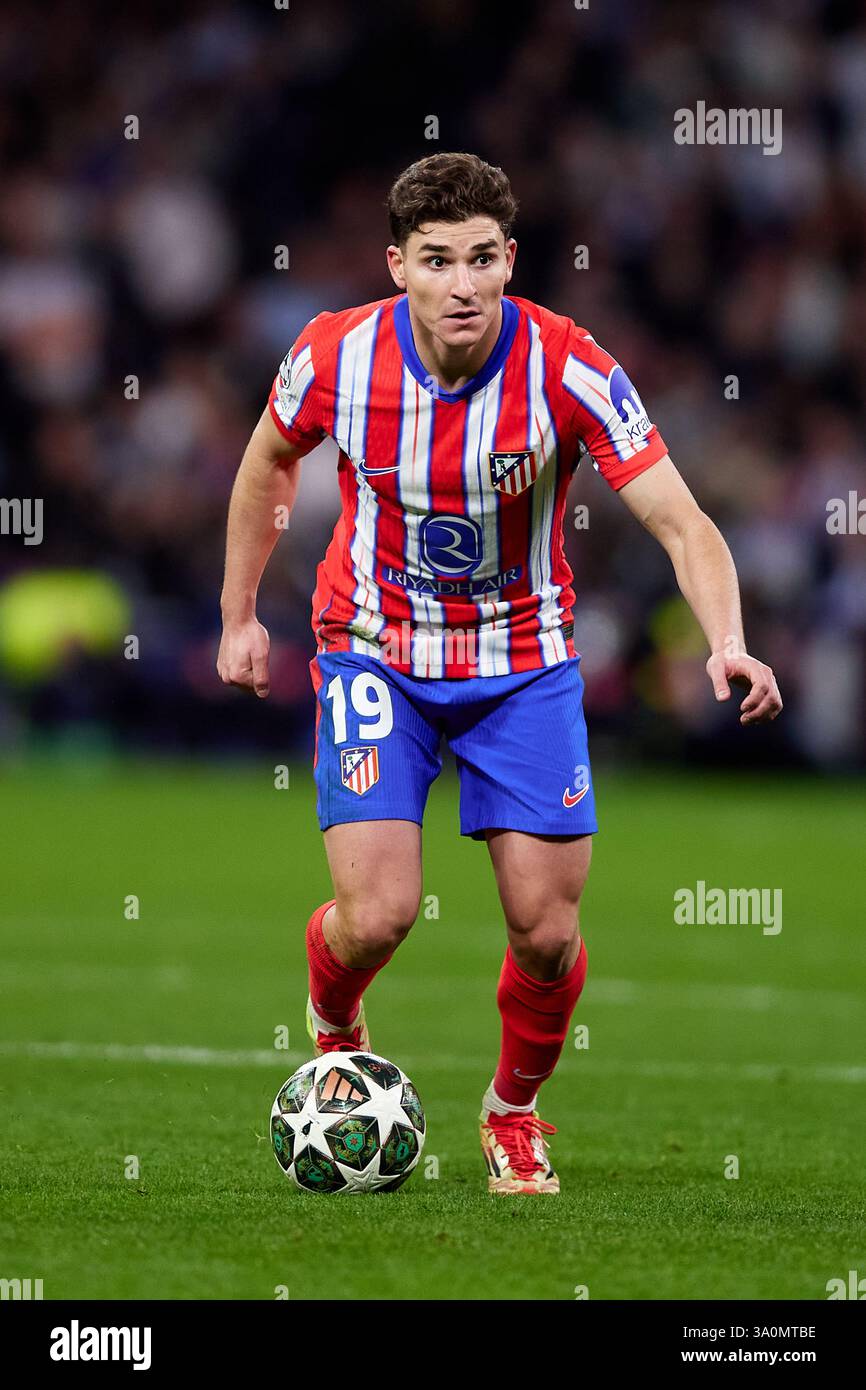 MADRID, SPAIN - MARCH 04:Julian Alvarez of Atletico de Madrid during ...