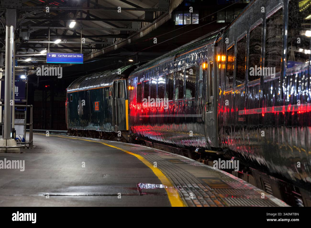 The First Great Western 23.45 Night Riviera sleeper train to Penzance ...