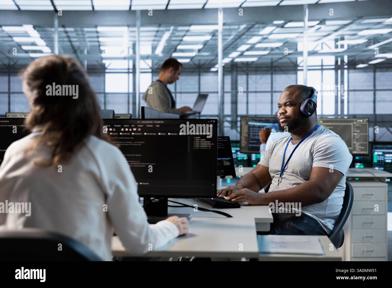 Engineer In Data Center Coordinating Deployment Of Server Architecture Improving Data
