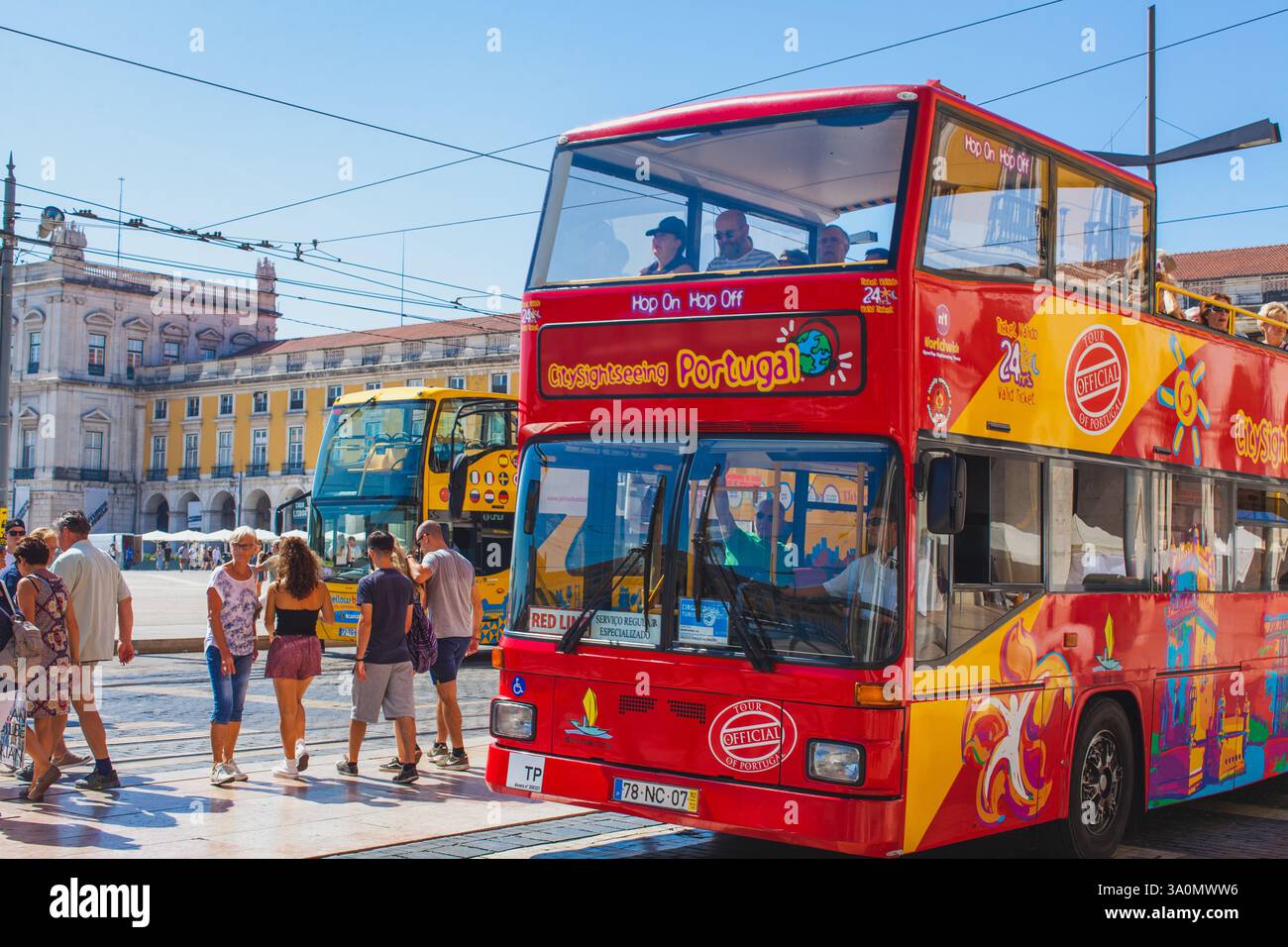 a typical double decker tourist bus Stock Photo - Alamy