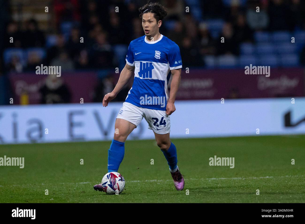 Tomoki Iwata #24 of Birmingham City F.C.in action during the Sky Bet ...