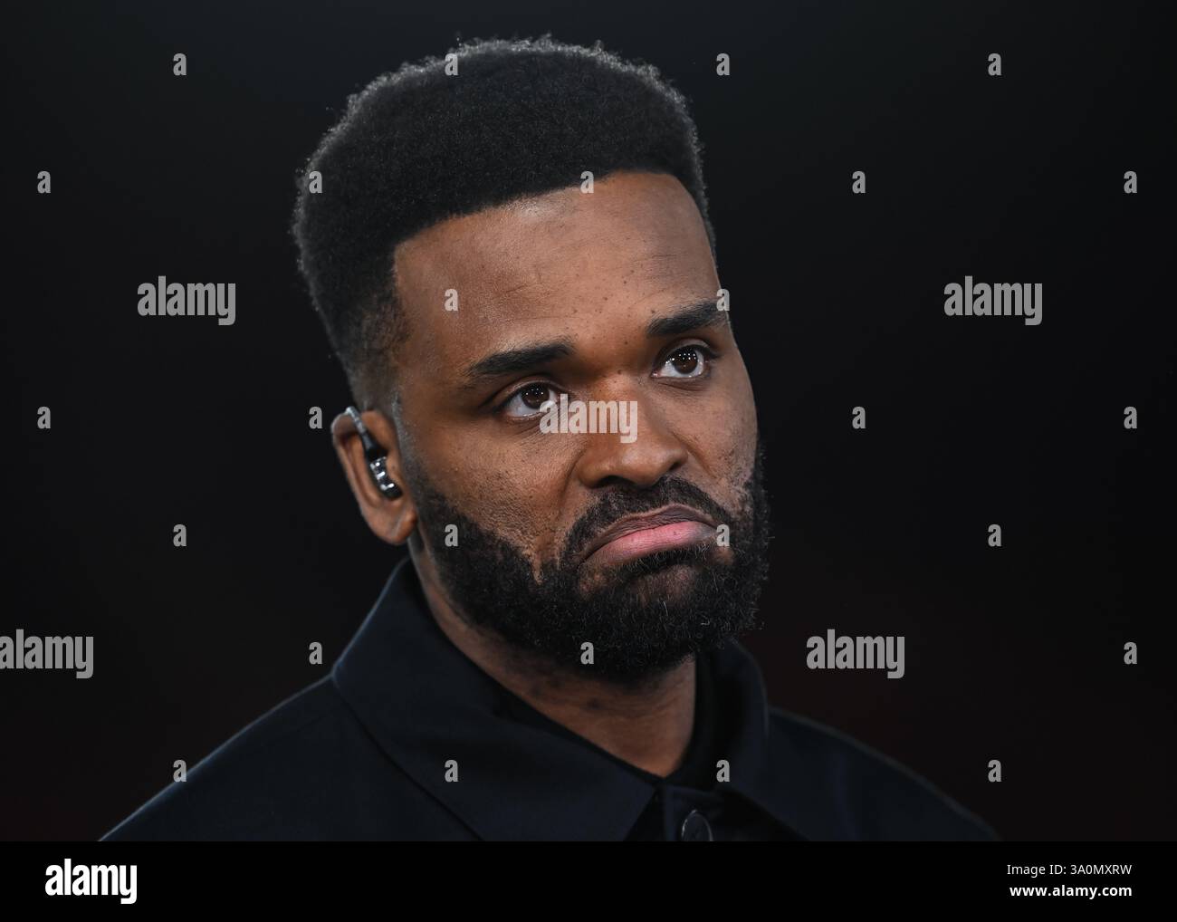 Nottingham, UK. 3rd Mar, 2025. Former footballer Darren Bent speaks ...
