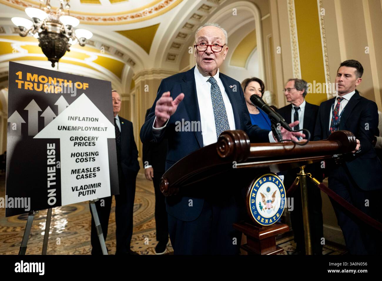 Washington, District Of Columbia, USA. 4th Mar, 2025. Senate Minority ...