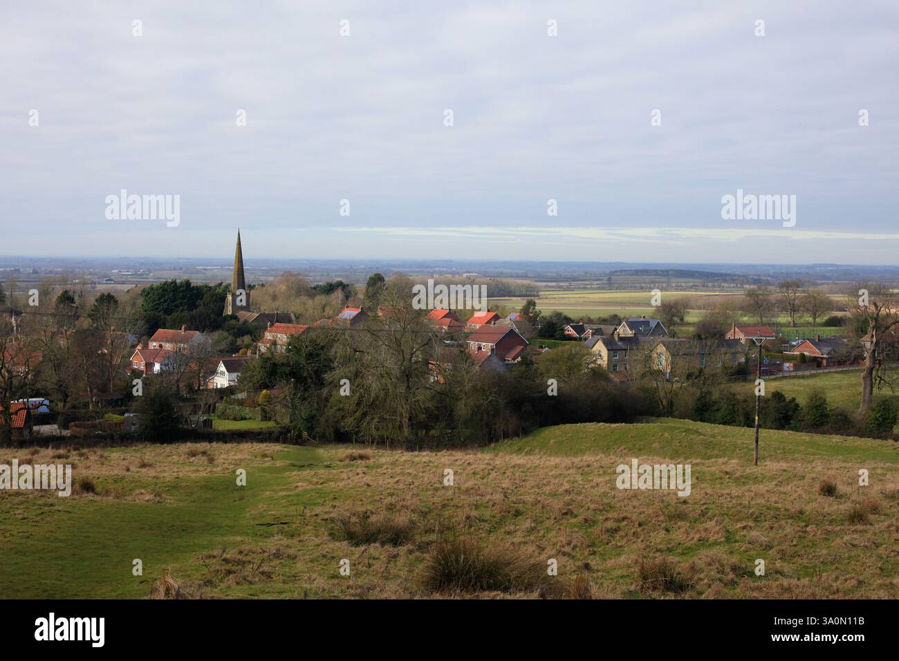 Bishop Wilton, with Vale of York in background country walk around ...