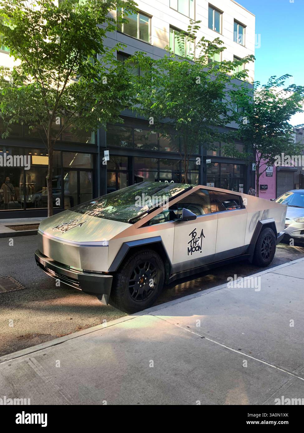 Tesla Cybertruck parked on Street, Williamsburg, Brooklyn, New York ...