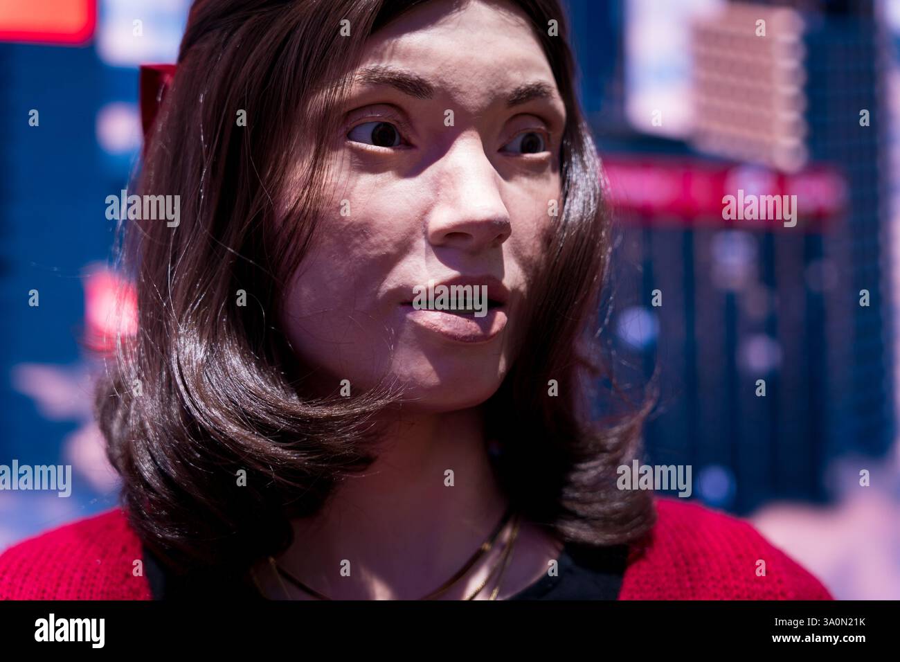 Barcelona, Spain. 4th Mar, 2025. A humanoid robot is seen at the Mobile ...