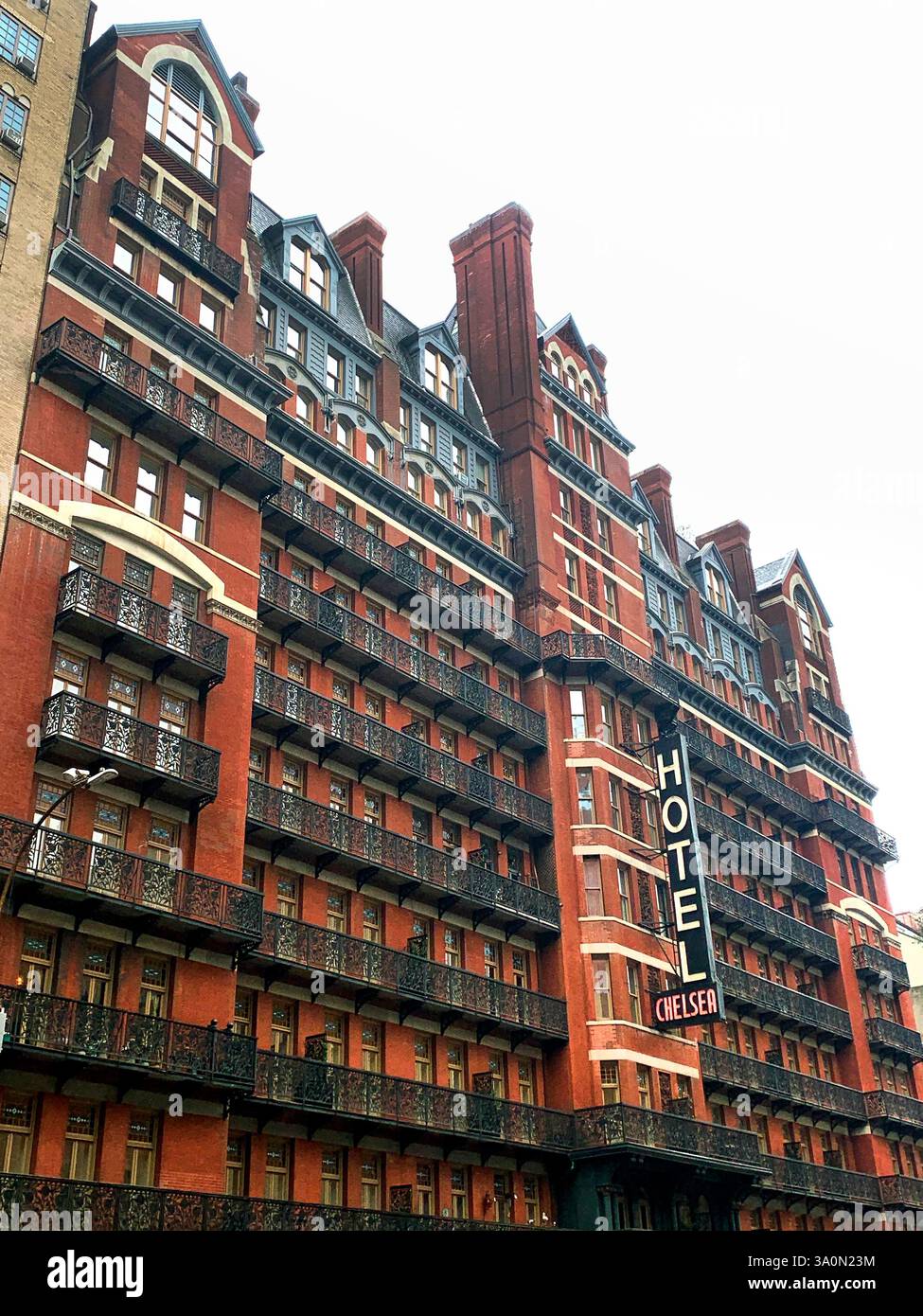 Chelsea Hotel, building exterior, West 23rd Street, New York City, New ...