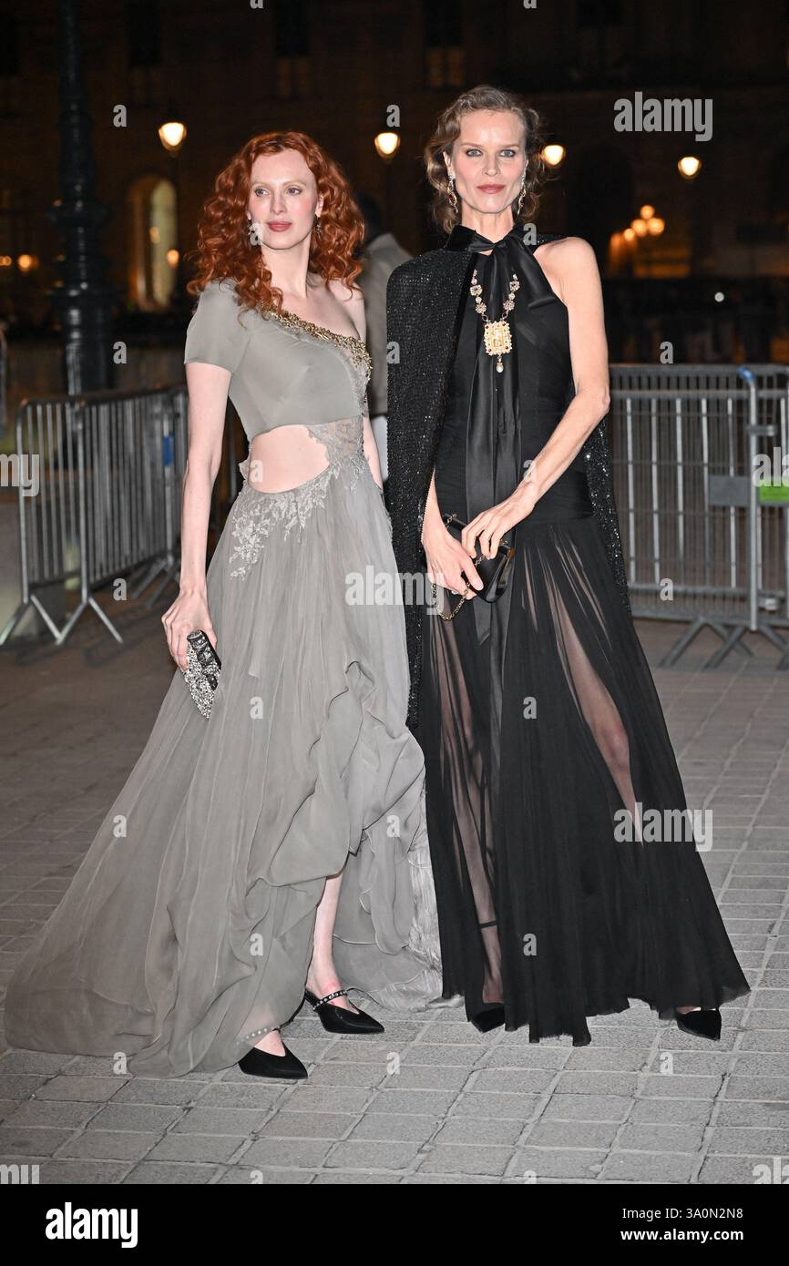 Paris, France. 04th Mar, 2025. Karen Elson, Eva Herzigova arriving at ...