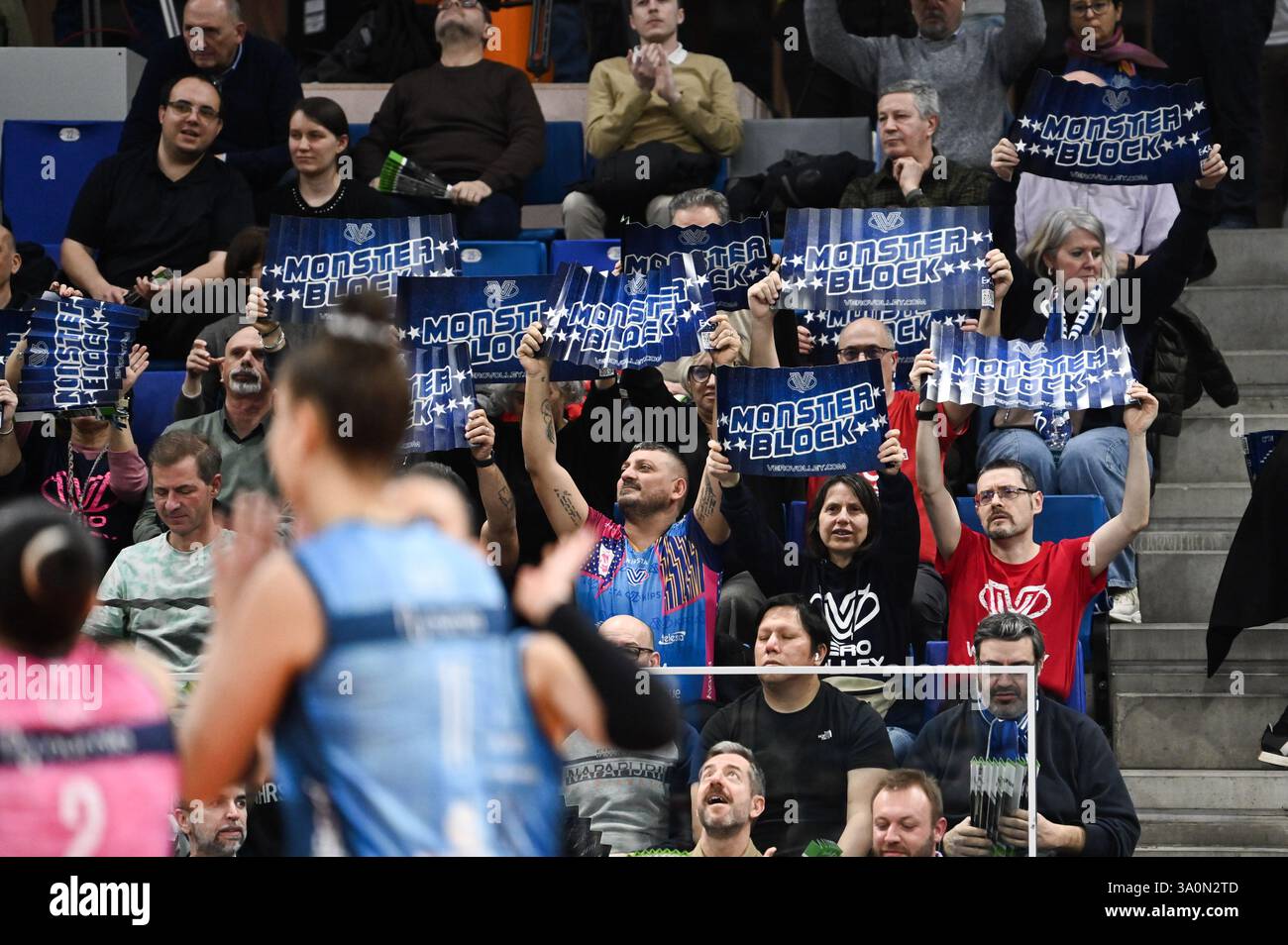 Monster block Vero Volley Milano during Numia Vero Volley Milano vs ...