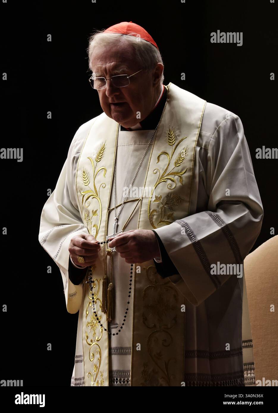 March 4, 2025 - Vatican City. Cardinal ARTHUR ROCHE Prefect of the ...