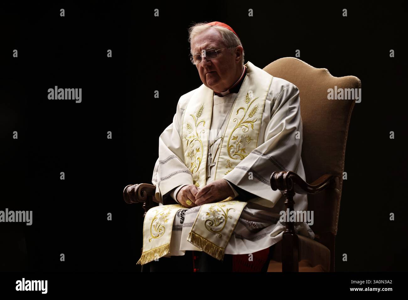 March 4, 2025 - Vatican City. Cardinal ARTHUR ROCHE Prefect of the ...