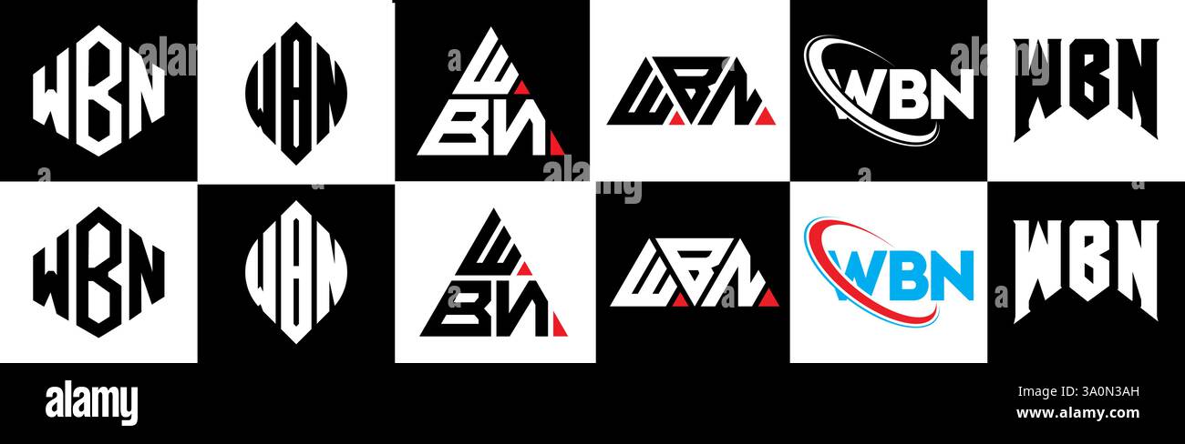 Wbn ellipse Stock Vector Images - Alamy