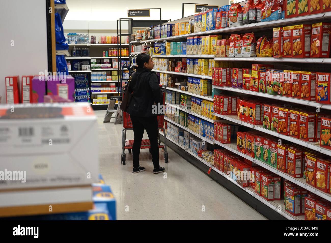 Los Angeles, USA. 4th Mar, 2025. A customer shops at a Target store in ...