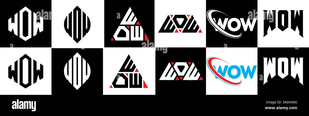 Wow logos Stock Vector Images - Alamy