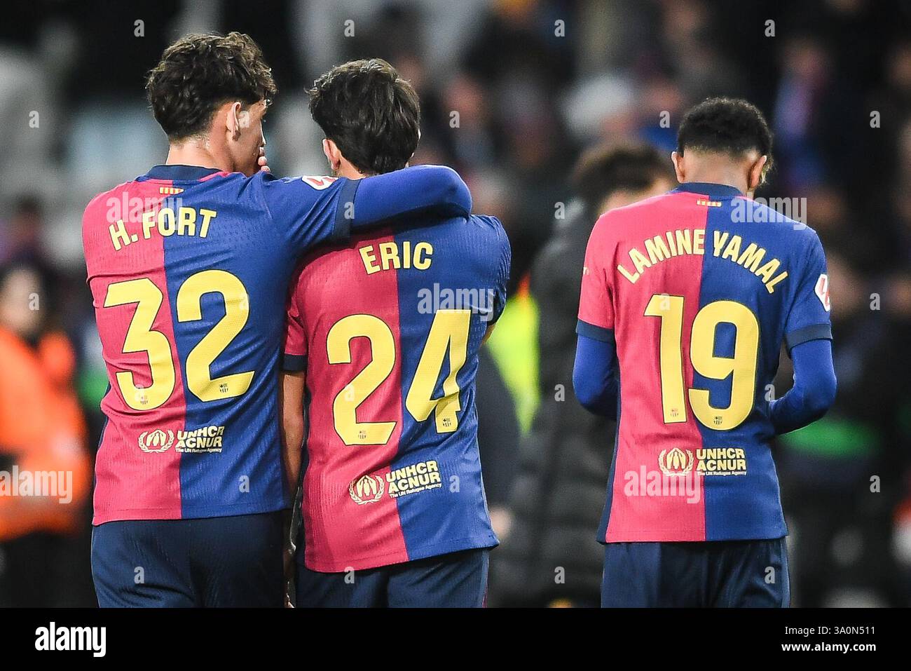 Barcelona, Spain, Spain. 2nd Mar, 2025. Hector FORT of Barcelona, Eric ...