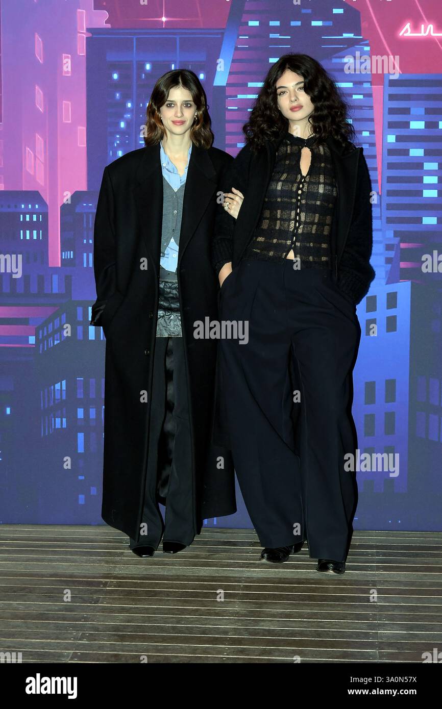 Milan, Italy. 04th Mar, 2025. Milan - TV Show "Cattelan is here tonight" - Rai 2 - Deva Cassel ...