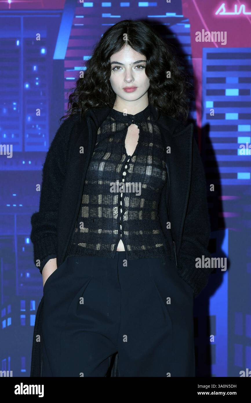 Milan, Italy. 04th Mar, 2025. Milan - TV Show "Cattelan is here tonight" - Rai 2 - Deva Cassel ...