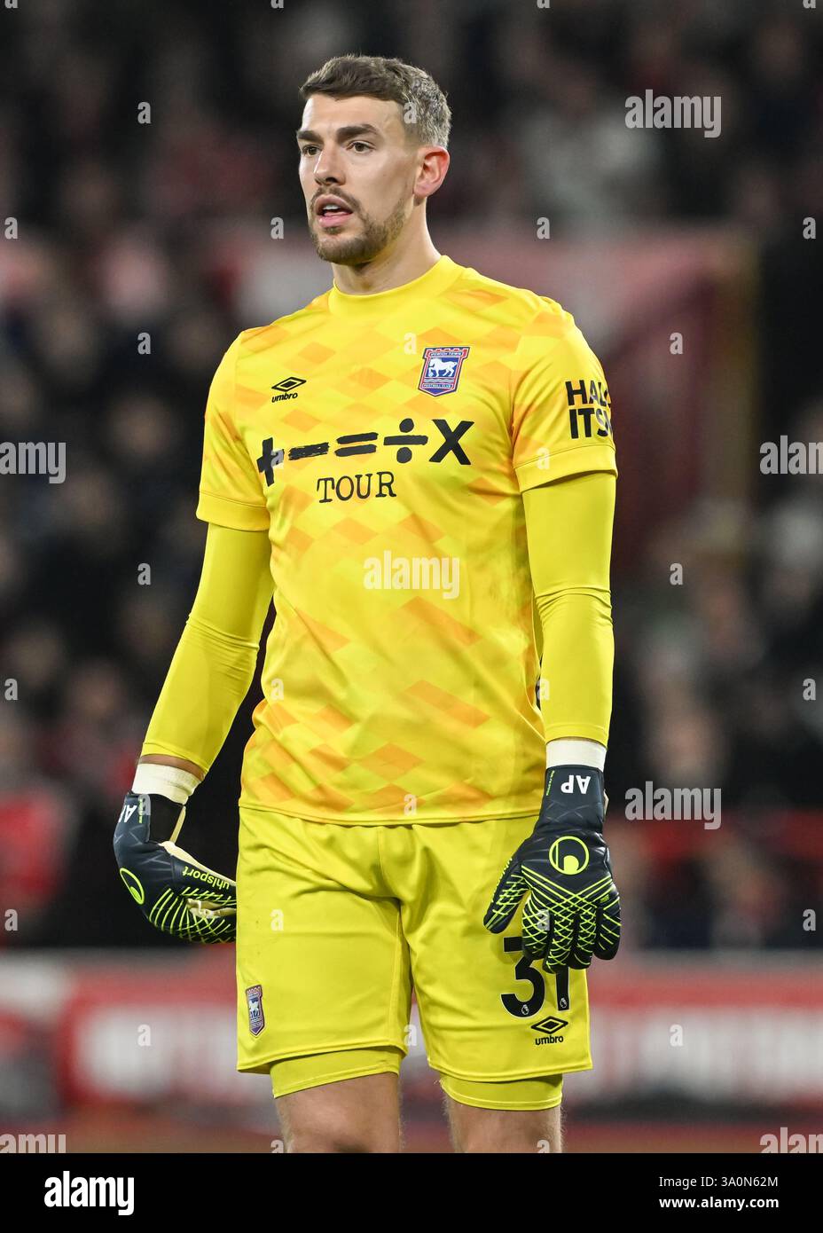 Nottingham, UK. 3rd Mar, 2025. Alex Palmer of Ipswich Town during the ...