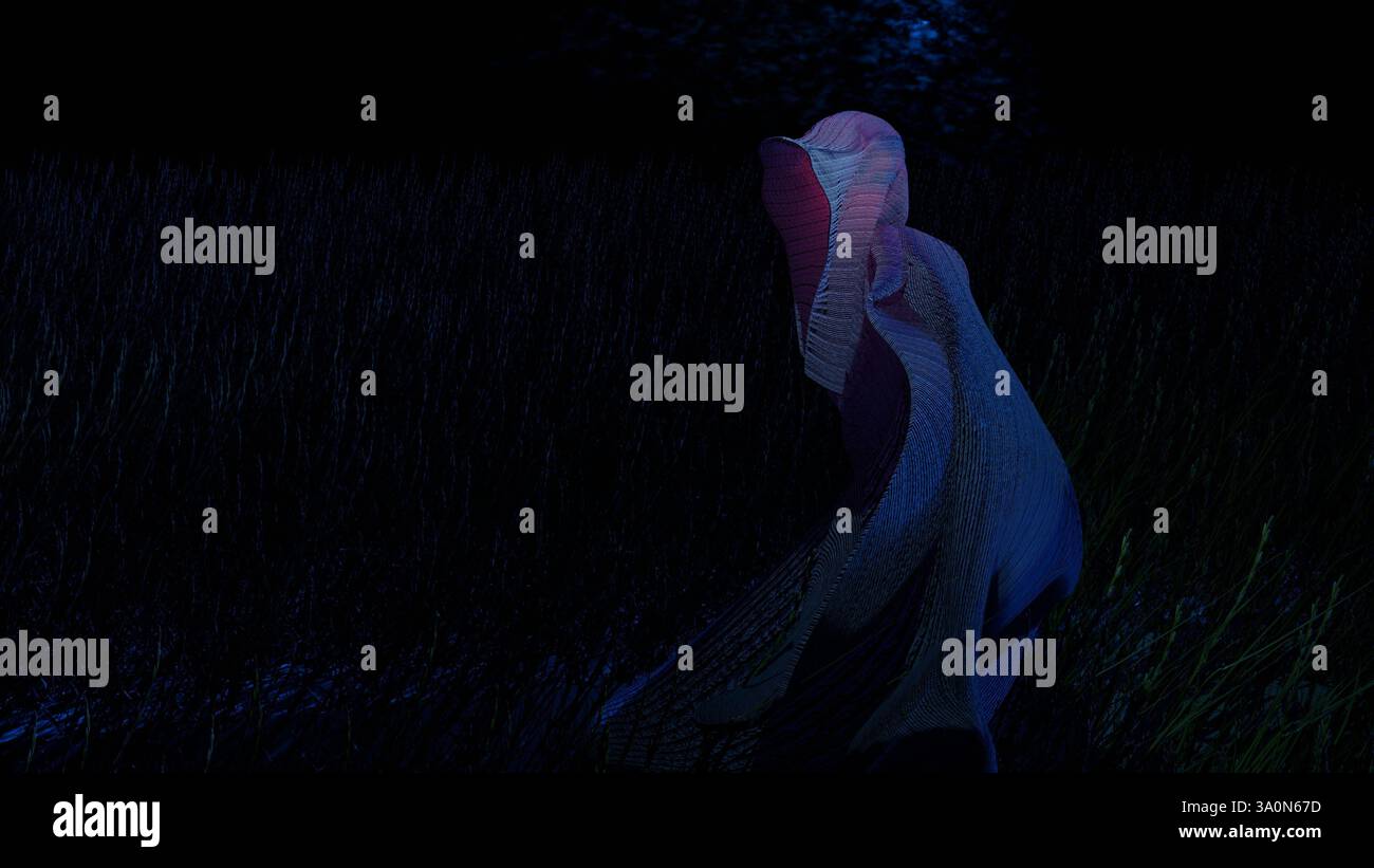 Scary hooded figure glowing hi-res stock photography and images - Alamy