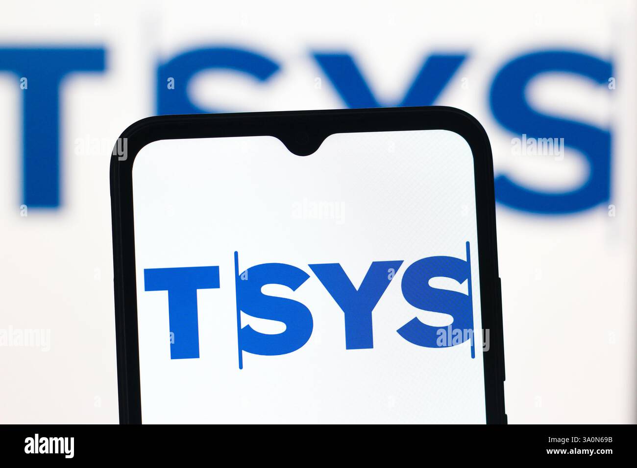 Canada. 4th Mar, 2025. In this photo illustration, the TSYS logo is ...