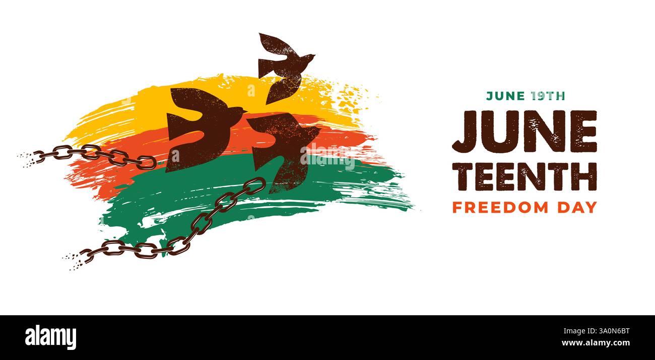 Juneteenth freedom day. A celebration of American history, African ...