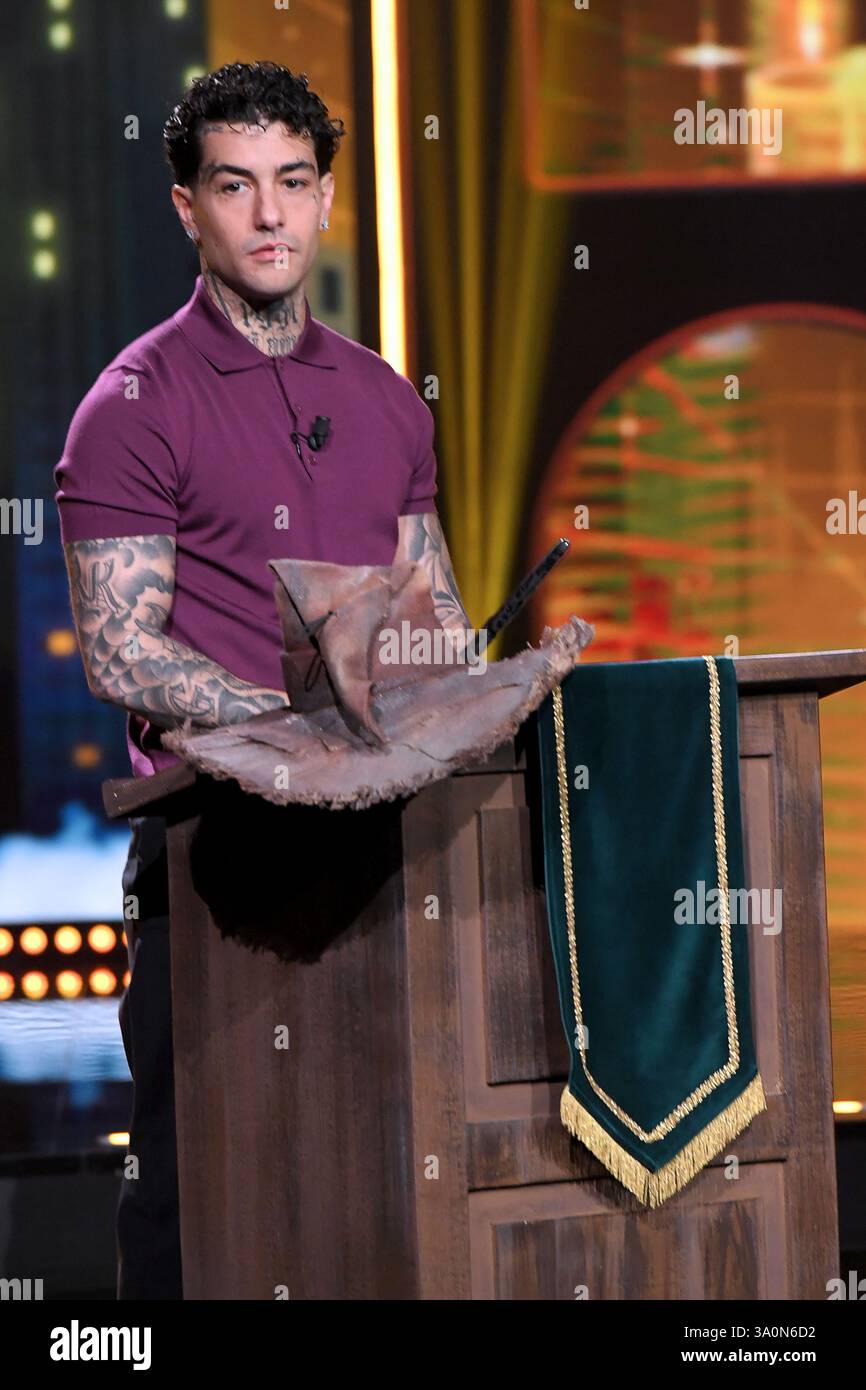 Milan, Italy. 04th Mar, 2025. Milan - TV Show "Cattelan is here tonight ...