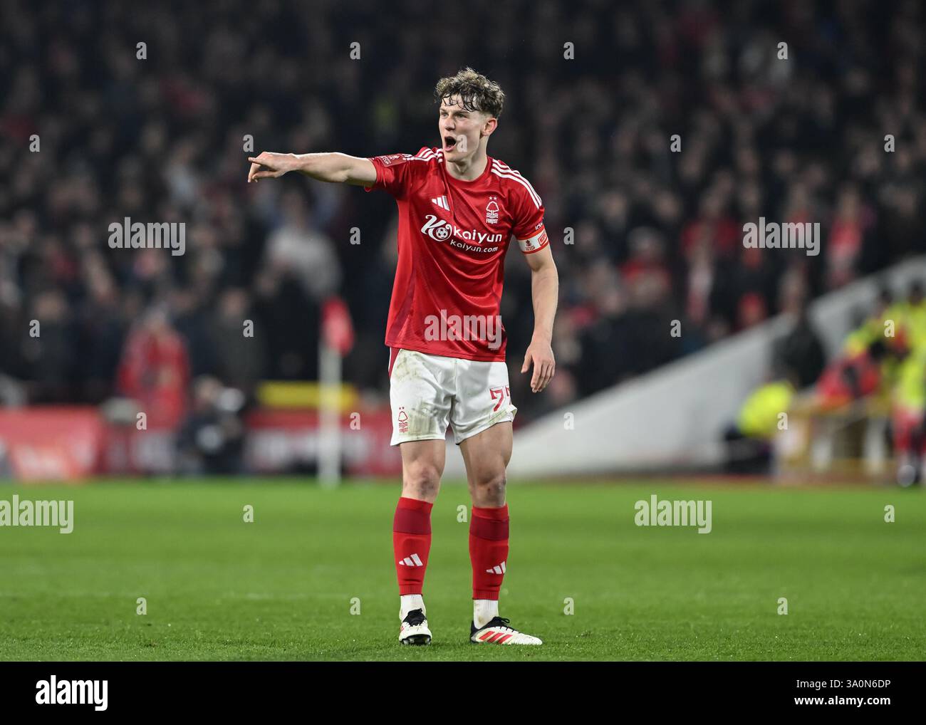 Nottingham, UK. 3rd Mar, 2025. Ryan Yates of Nottingham Forest reacts ...