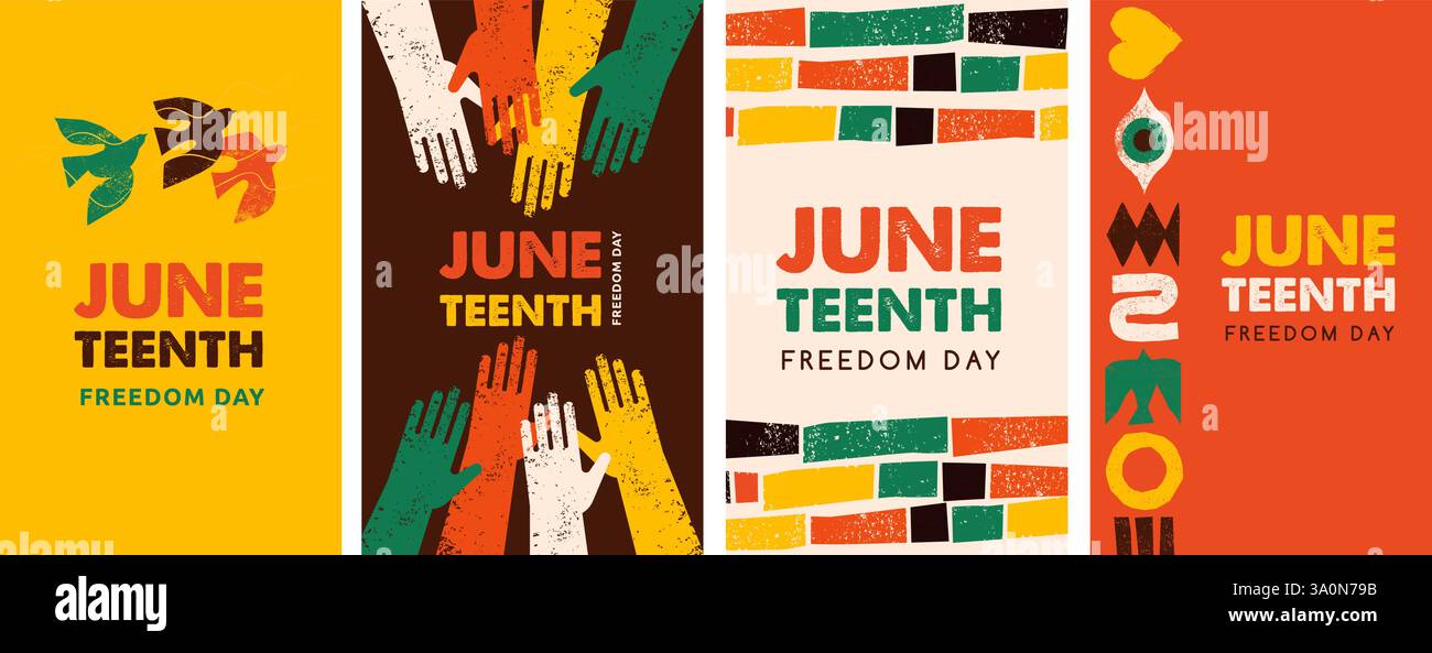 Juneteenth freedom day. A celebration of American history, African ...