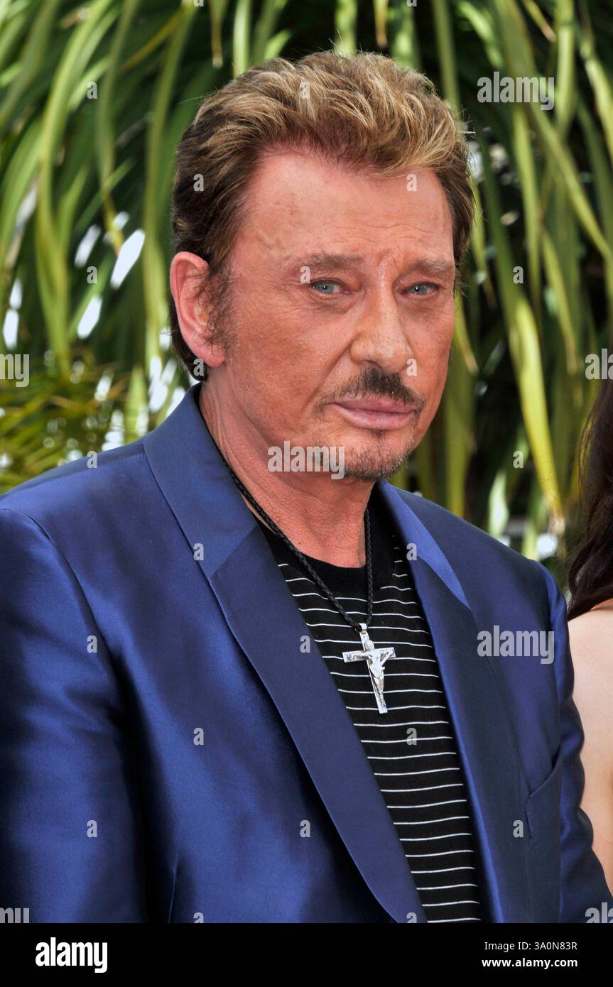 JOHNNY HALLYDAY.'Vengeance' photocall.62nd International Cannes Film ...