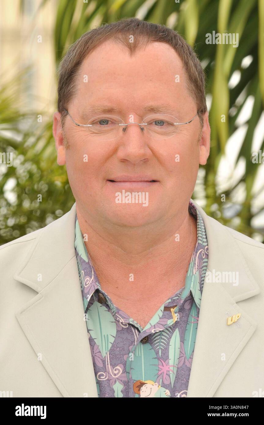 JOHN LASSETER.Photocall at the Palais des Festivals during the 62nd ...