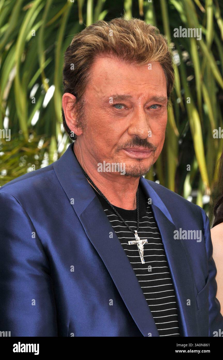 JOHNNY HALLYDAY.'Vengeance' photocall.62nd International Cannes Film ...