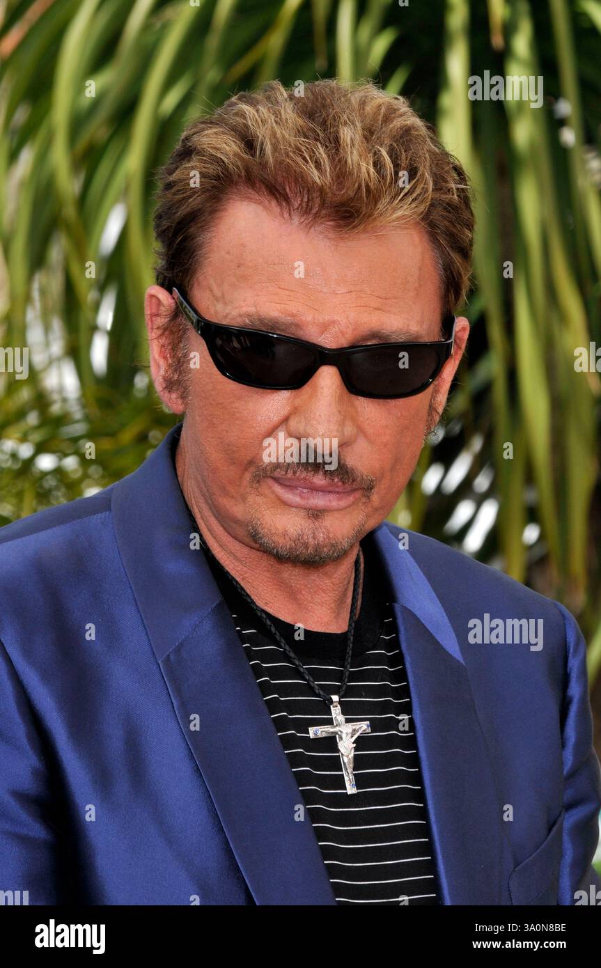 JOHNNY HALLYDAY.'Vengeance' photocall.62nd International Cannes Film ...
