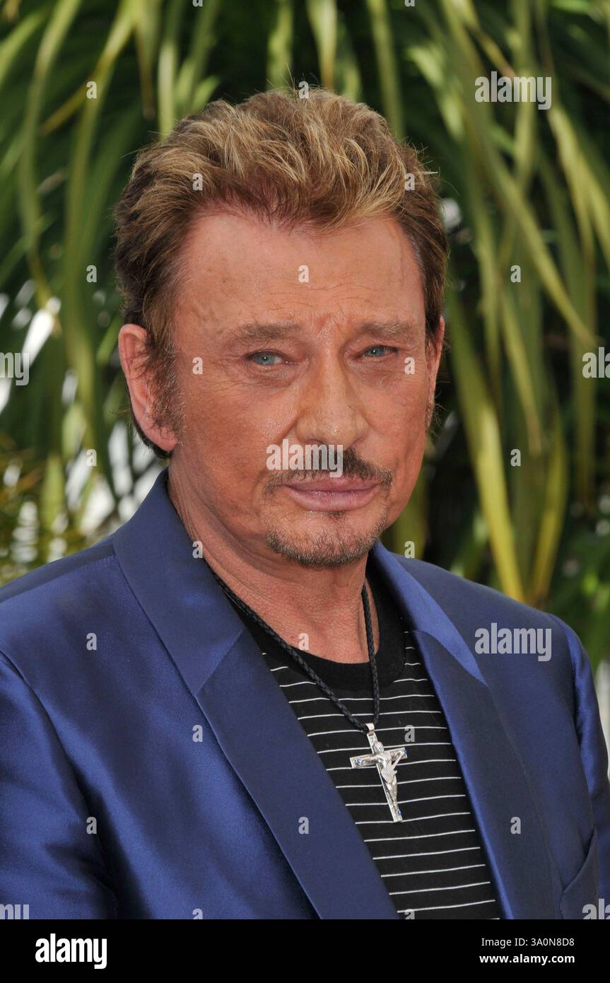 JOHNNY HALLYDAY.'Vengeance' photocall.62nd International Cannes Film ...