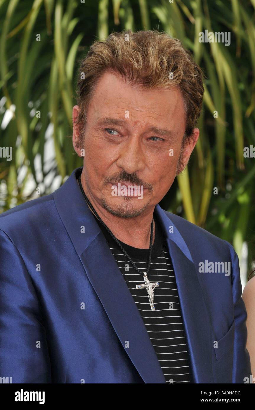 JOHNNY HALLYDAY.'Vengeance' photocall.62nd International Cannes Film ...